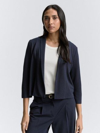 Tom Tailor 3/4-Arm-Shirt T-Shirt Cardigan mit Schalkragen