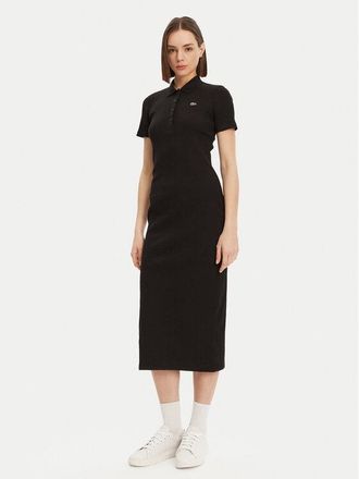 Lacoste Kleid f&uuml;r den Alltag EF9622 Schwarz Slim Fit