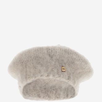 Myssyfarmi Womens Wool Beret Light Gray Hat