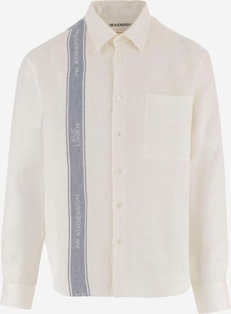 J.W.Anderson Jw Anderson Chemise en lin avec chemise en lin avec logo