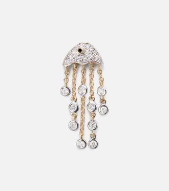 Yvonne Léon Yvonne Léon Boucle doreille unique Méduse en or 18 ct et diamants