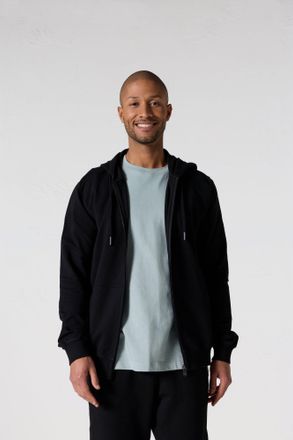 Jott Veste zipp&eacute;e &agrave; capuche Noir graphite Edgar - Taille XL