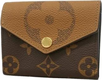 Louis Vuitton Portefeuille vintage tri-fold pr&eacute;-poss&eacute;d&eacute; - Femme - Pre-owned - Brun - Taille: ONE Size