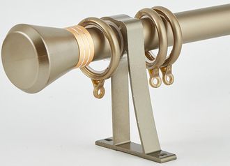 Generic Gardinenstange Raumteiler Mit Dekorativen Endst&uuml;cken Und Wandhalterung 70-600cm F&uuml;r &Ouml;senvorh&auml;nge Schwere Dekorative Vorhangstange F&uuml;r Fenster Und T&uuml;re