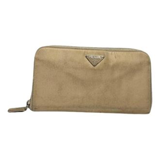 Prada Portefeuille Pre-owned - Femme - Pre-owned - Beige - Taille: ONE Size
