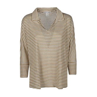 Zero &deg;C Gestreiftes Poloshirt - - Blouses & Shirts - Damen - Beige - M