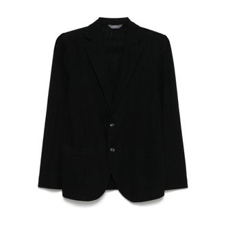 Circolo 1901 Schwarze Jacke mit Kn&ouml;pfen und aufgesetzten Taschen - - Jackets - Herren - Schwarzk - S