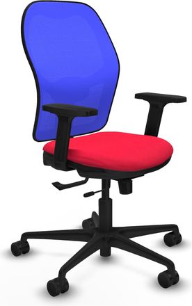 Piqueras y Crespo Home Office Jorquera Sessel mit 2D-Armen, h&ouml;henverstellbare Lendenwirbelst&uuml;tze, ausgestattet mit Syncro/Translack und eingespritztem Schaum. Mit Rolle