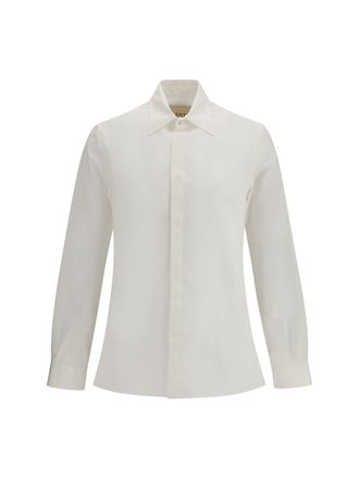 Valentino Mens Cotton Shirt Rockstud Untitled White
