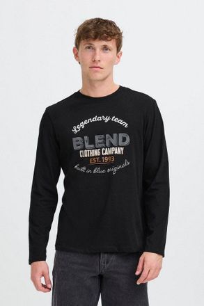 Blend Langarmshirt BHBenap (2-tlg) 2er Pack L&auml;ssiges Longsleeve mit Print
