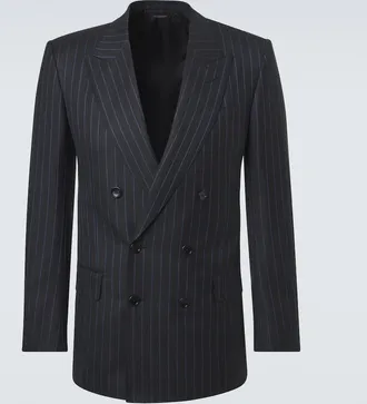 Tom Ford Blazer en laine &agrave; rayures