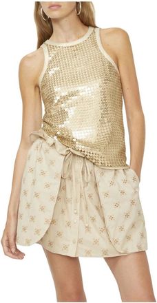 Isabelle Blanche Femme, Tops, Jaune, Taille: 40 FR T-shirt sans manches