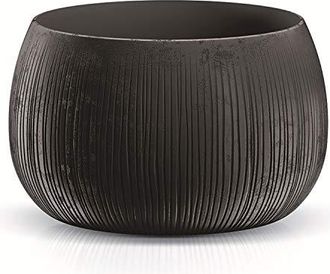 Prosperplast Beton Kunststoffschale mit Tank in Zementfarbe Schwarz, 30 (H) x 47,8 (T) cm