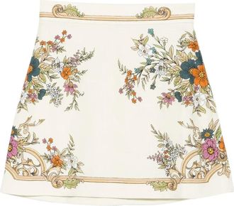 Alemais Minirock mit Blumen-Print - Nude