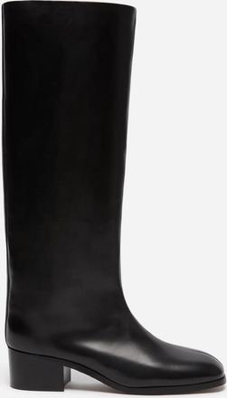 Arket Kniehoher Lederstiefel -Schwarz