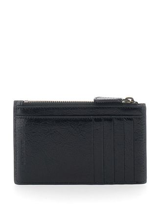 Balenciaga Womens Cardholder Le City Long Black Leather Accessory