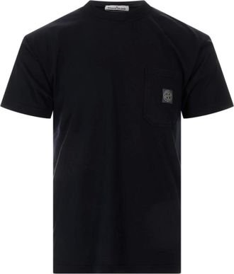 Stone Island Homme, Tops, Bleu, Taille: S T-shirt Jersey &agrave; Manches Courtes