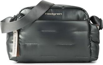 Hedgren sac à épaule bandoulière Cocoon Cozy Shoulder Bag Black Ink gris foncé
