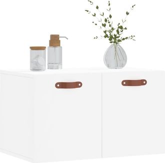 Generic Wandschrank, H&auml;ngeschrank mit viel Stauraum, Wandmontage Badschrank, Medizinschrank, Aufbewahrungsschrank f&uuml;r Wohnzimmer, Holzwerkstoff(Wei&szlig; (60 x 36,