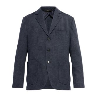 Brioni Homme, Vestes, Bleu, Taille: S Blazer en laine &agrave; revers ouverts