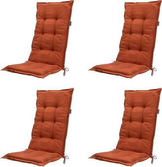 Allibert Kissen hoch Basic 4er-Set terra ca.123 x 50 cm, 50% Baumwolle / 50% Polyester