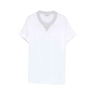 PESERICO T-Shirt mit Rundhalsausschnitt - - Tops - Damen - Wei&szlig; - XL