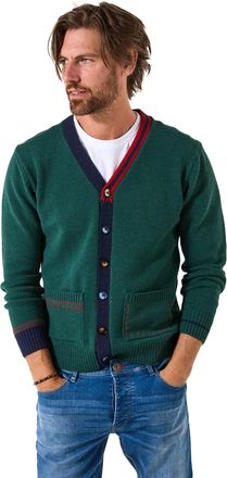 Joe Browns Herren Customized Statement Knit Cardigan, Regular, Green, US M