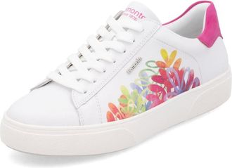 Remonte Damen Low-Top Sneaker D2J00, Frauen Halbschuhe,lose Einlage,Laufschuhe,Freizeit,sportlich,straßenschuhe,Strassenschuhe,Weiss Kombi (82),37 EU