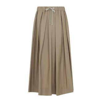 Max Mara Femme, Jupes, Beige, Taille: 36 FR Pineta Popeline Skirt