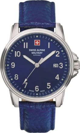 Swiss Alpine Military Swiss Alpine Military Herren Armbanduhr 40 mm Armband Leder 7011.1535 - - Accessories - Herren - Grau - ONE SIZE