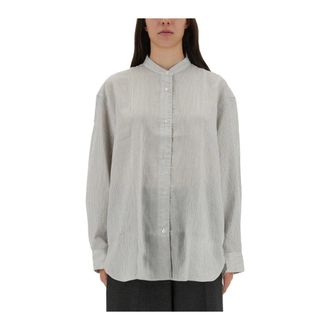 STUDIO NICHOLSON Dilys Shirt - Femme - Blouses et Chemises - Blanc - Taille: 38 FR