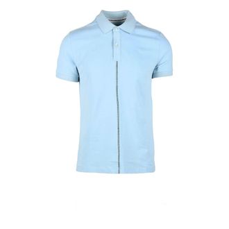 Dirk Bikkembergs Polo-Shirt aus Baumwolle Elasthan - - Tops - Herren - Blau - M