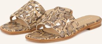 Un&uuml;tzer Un&uuml;tzer Pantoletten Mit Cut-Outs beige