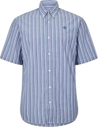 Timberland Button-Down-Hemd f&uuml;r Herren, kurz&auml;rmlig (Dunkles Jeansblau)