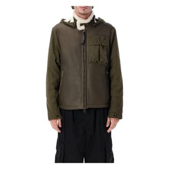 C.P. Company Shearling Jacket - - Jackets - Herren - Gr&uuml;n - M