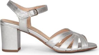 miMaO Sandales en cuir &agrave; talon large Argent&eacute; EU 39