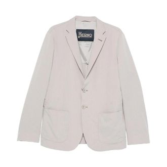 Herno Seersucker Blazer - - Jackets - Herren - Grau - 2XL