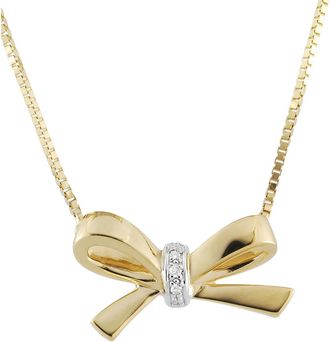 Edenly Collier Schleife Carlotta - Gelbgold