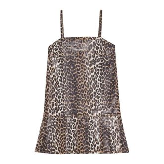 Ganni Femme, Robes, Multicolore, Taille: 40 FR Robe &agrave; Sequins L&eacute;opard