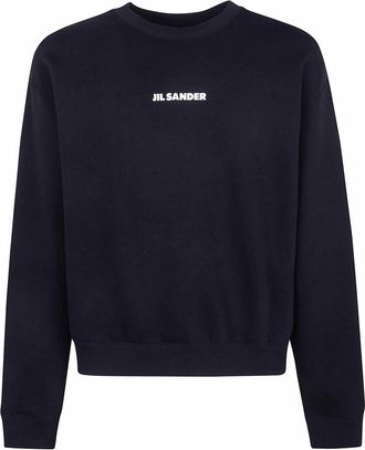 Jil Sander Rundhalspullover - Schwarz