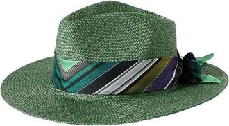 Missoni Femme, Accessoires, Vert, Taille: ONE Size Panama Hat