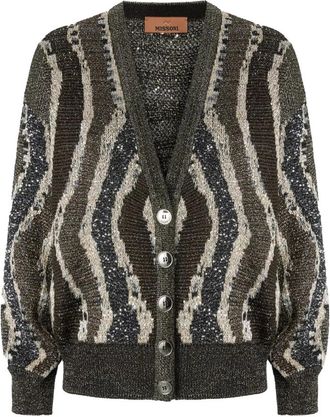 Missoni Femme, Pulls, Brun, Taille: 40 FR Buttoned Cardigan