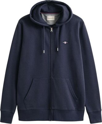 GANT Kapuzenjacke Mit Schild-Logo Pullover - - Sweatshirts & Hoodies - Herren - Blau - M