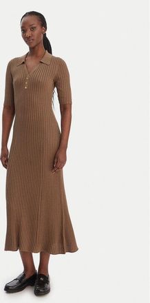 Tommy Hilfiger Strickkleid WW0WW48447 Braun Slim Fit