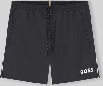 HUGO BOSS Regular Fit Badehose mit Logo-Print Modell STARFISH