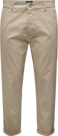 Only & Sons Herren Onskent Cropped Chino 0022 Pant Noos Hose, Chinchilla, 32W / 32L EU