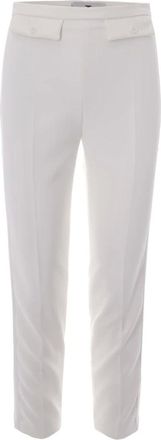 Elisabetta Franchi Femme, Pantalons, Blanc, Taille: 40 FR Slim-fit Pantalons