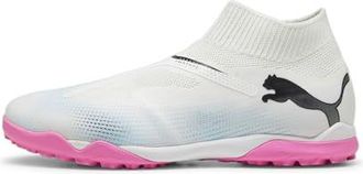 Puma Puma Men Future 7 Match+ Ll Tt Soccer Shoes, Puma White-Puma Black-Poison Pink, 46 EU