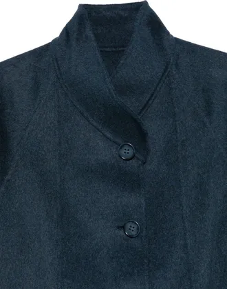 Emporio Armani Wool Blend Coat - Navy
