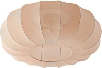 Lindby Plafonnier Tissu &agrave; intensit&eacute; variable Helin en textile pour salon & salle &agrave; manger